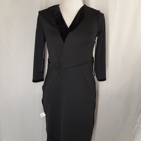 Talbots | Dresses | Talbots Faux Wrap Velvet Dress | Poshmark